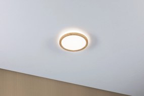 Paulmann 71032 Atria Shine, stropní svítidlo s korónou, 11,2W LED 4000K, průměr 19cm, dřevěný vzhled, IP44