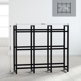 Sada 9 ks Getränkekistenständer Stack – černá