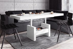 Konferenční stolek AVERSA LUX (bílá lesk)