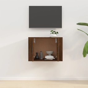 Nástěnná TV skříňka hnědý dub 57 x 34,5 x 40 cm