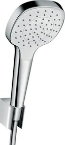 Hansgrohe Croma Select E - Sada se sprchovým držákem 1jet se sprchovou hadicí 125 cm, bílá/chrom 26424400