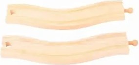 Bigjigs Rail Obloukové koleje 22cm 2ks / od 3 let