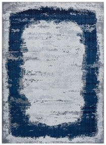 Dywany Łuszczów Kusový koberec Core A004 Frame blue/grey ROZMĚR: 140x190
