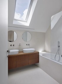 Kulaté zrcadlo do koupelny na míru - konfigurovatelné s leštěnou hranou - Pure Ronde