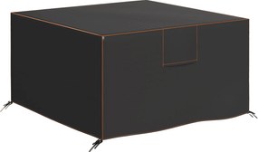 Ochranný kryt na zahradní nábytek Zimní nepromokavý kryt Anti-UV plachta 420D Oxford tkanina 125x125x74cm černá