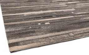 Hnědý  koberec Peppers Dark Grey Stripe Rozměry: 160x230 cm