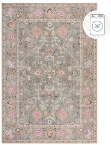 Světle zelený pratelný koberec 190x290 cm Una Floral – Flair Rugs