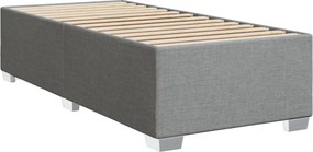 Box spring postel s matrací světle šedá 80 x 200 cm textil 3290315