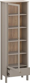 Vitrína 1w1s (A) taupe Kleo