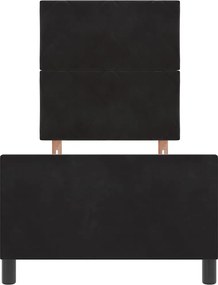 Postel s boxspringem s čelo Černá 80 x 200 cm samet 3344971