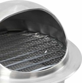 vidaXL Kryty vzduchových ventilátorů 2 ks Stříbrná 200 mm [42019382]