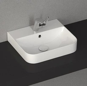 Isvea Sapho Sott Aqua 10SQ50048 umyvadlo závěsné 48 x 42 cm