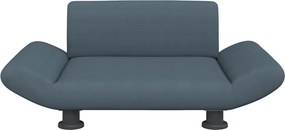 Pelíšek pro psy tmavě šedý 70 x 45 x 28 cm textil 171997