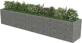 Gabionový vyvýšený záhon pozinkovaná ocel 540 x 90 x 100 cm 143554