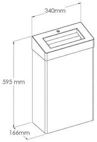 Závěsný odpadkový koš Stella R10 Advanced, 27 l