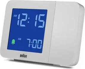 Braun BC15 bílá / Digitální budík / LCD / DCF (Rádiem řízené) / 1x AA
