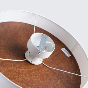 Sollux Lighting Stropní svítidlo TELESTO bílé/tmavě hnědé