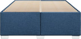 Rám postele bez matrace modrý 160 x 200 cm textil 3284491