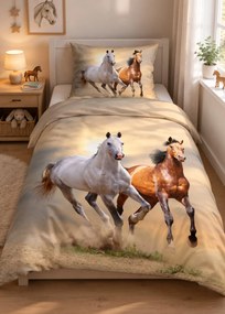 3d povlečení koně - Horse Horse 140x200 cm