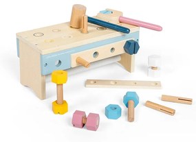 Bigjigs Toys Dřevěný box na nářadí pro děti 2v1