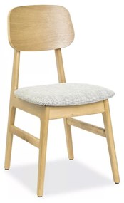 Jídelní čalouněná dubová židle - SOFIA