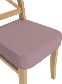 Sedák na židli IKEA Ingolf barva růžová látka pletený vzor