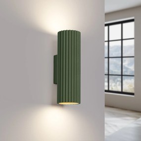 Sollux Lighting Nástěnné svítidlo KARBON 20 olivově zelené