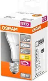 OSRAM LED Star ClasA60 / Žárovka / 9W / E27 / 2700K / 230V / matné skl