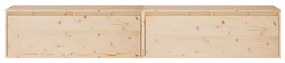Nástěnné skříňky 2 ks 100 x 30 x 35 cm masivní borové dřevo - Default Title