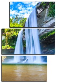 Obraz na plátně - Huai Luang vodopád - obdélník 7228D (120x80 cm)