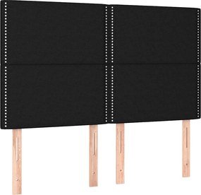 Box spring postel s matrací černá 140x200 cm textil 3137079
