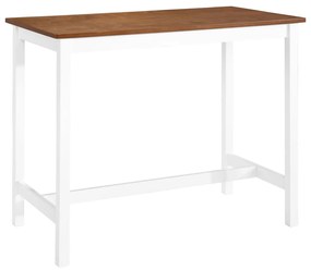 245548 vidaXL Barový stůl masivní dřevo 108 x 60 x 91 cm
