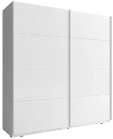 Šatní skříň Mika VII - bílá / bílý lesk - 150 cm