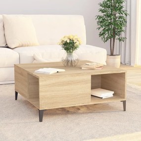 vidaXL Konferenční stolek 80 x 80 x 36,5 cm kompozitní dřevo [821103] Barva: Bílá