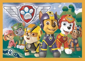 TREFL PUZZLE 4v1 Tlapková Patrola Prázdniny 29x21cm 207 dílků skládačka tr34395