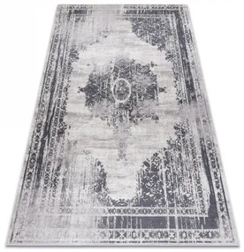 Dywany Luszczow Kusový koberec ANDRE pratelný Ornament 1187 vintage protiskluz, černá bílá Rozměr koberce: 160 x 220 cm
