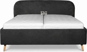 Postel čalouněná ZORIANA + lamelový rošt + matrace EMI