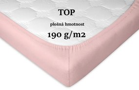 Dadka Jersey prostěradlo pudrové A  Jersey prostěradlo pudrové 90x200x25 cm