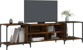 vidaXL TV skříňka 203 x 37 x 50 cm kompozitní dřevo [837609] Barva: Černá