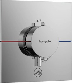Hansgrohe ShowerSelect Comfort E, termostat pod omítku pro 1 spotřebič a další výtok, chromová, HAN-15575000
