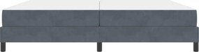 Postel s boxspringem s matrací Tmavě šedá 200 x 200 cm textil 3398714