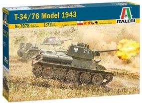 Plastikový model model kit tank 7078 - t-34/76 model 1943