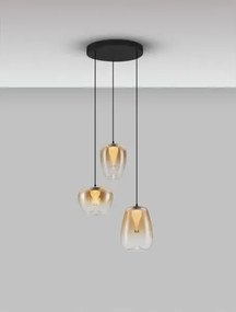 Designový lustr Oblo 3 Zlatá