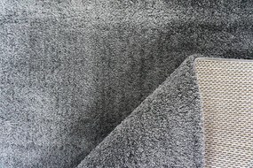 Vopi | Kusový koberec Microsofty 8301 dark grey - 140 x 190 cm
