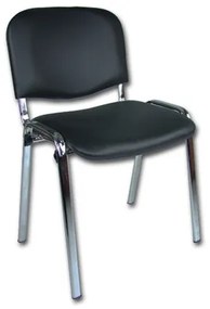 Konferenční židle ISO eko-kůže CHROM Tmavě šedá D23 EKO