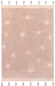 Hans Home | Přírodní koberec, ručně tkaný Hippy Stars Vintage Nude