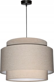 Závěsná stropní lampa Zwis Lustr Abażur 45/30 cm E27 Béžová Avola