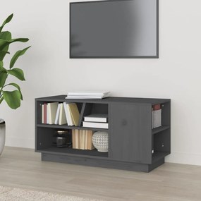 814406 vidaXL TV skříňka šedá 80 x 35 x 40,5 cm masivní borové dřevo