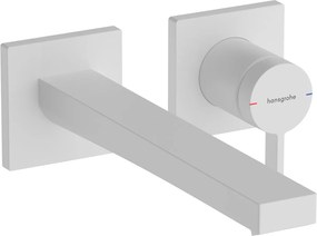 Hansgrohe Tecturis E, páková umyvadlová baterie EcoSmart+ pod omítku s výtokem 225 mm, bílá matná, HAN-73051700