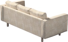 Potah na pohovku IKEA Norsborg 3-místná barva béžová látka pletený vzor, vzorované